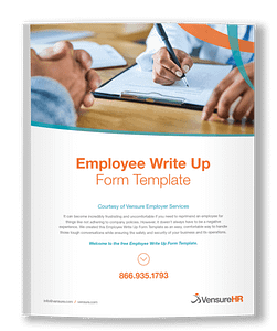 Employee Writeup Form Template | VensureHR