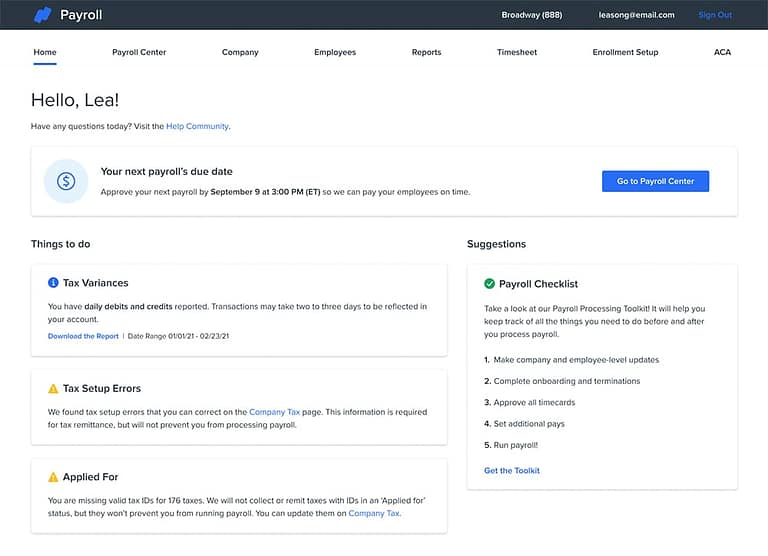 Payroll Software - Online Payroll Services & Solutions