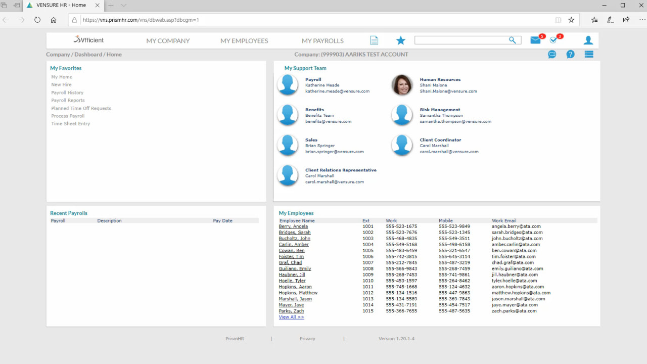Vtraining - VensureHR