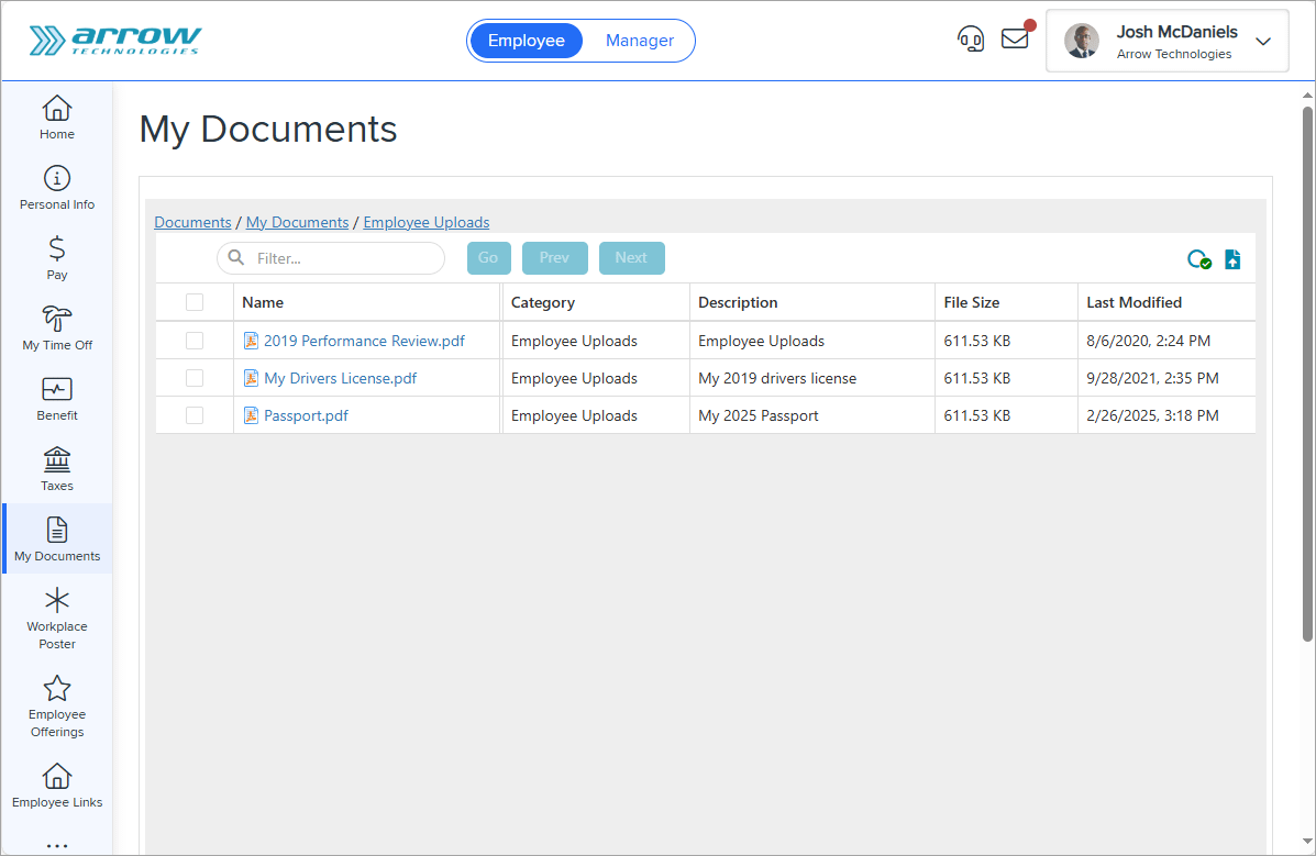 PrismHR Document Management - PrismHR