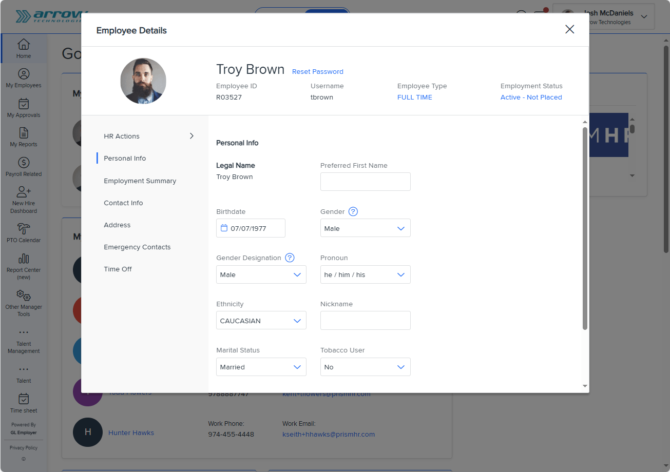 PrismHR Employee Portal - PrismHR