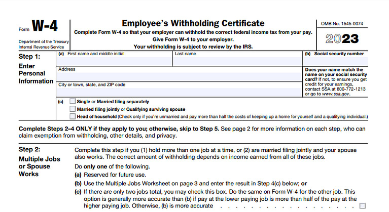 2023 W-4 Form: What HR Leaders Need to Know | VensureHR