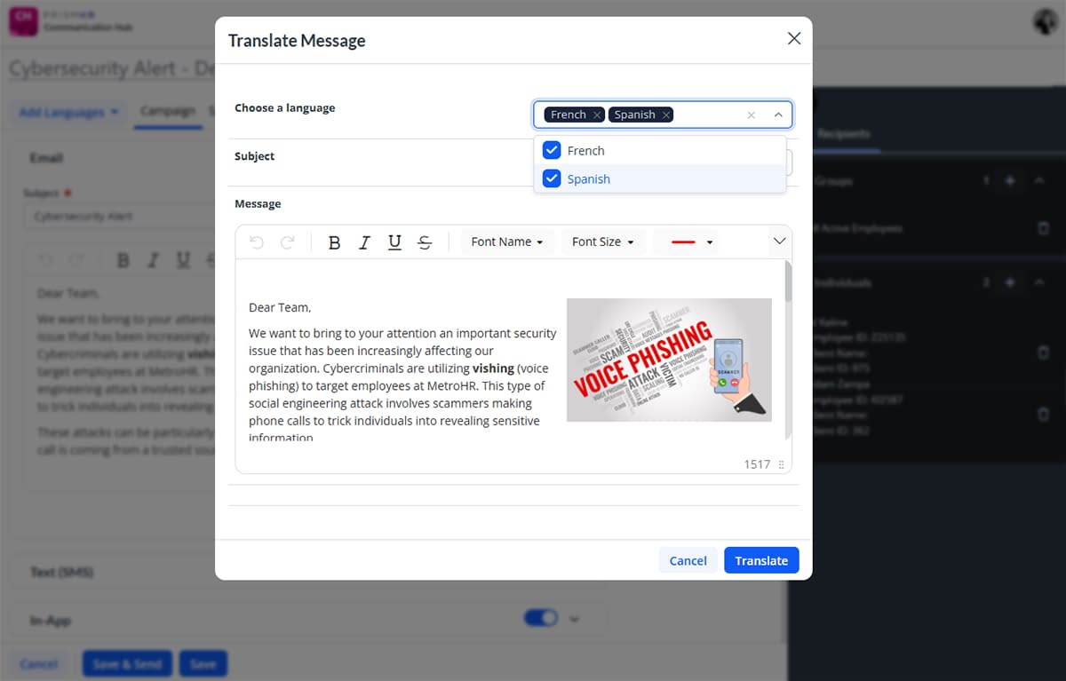 PrismHR Communication Hub - PrismHR