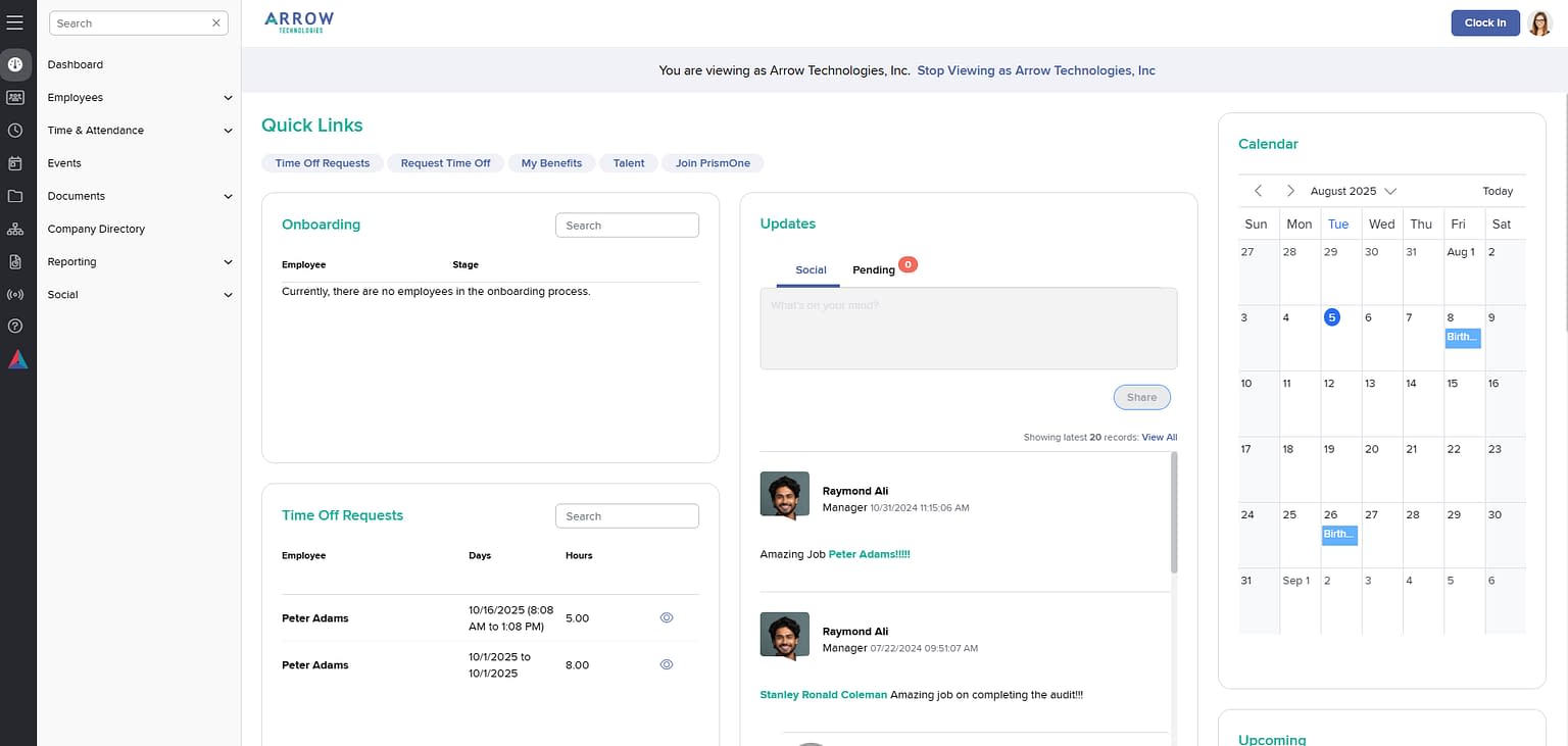 PrismHR Employee Portal - PrismHR