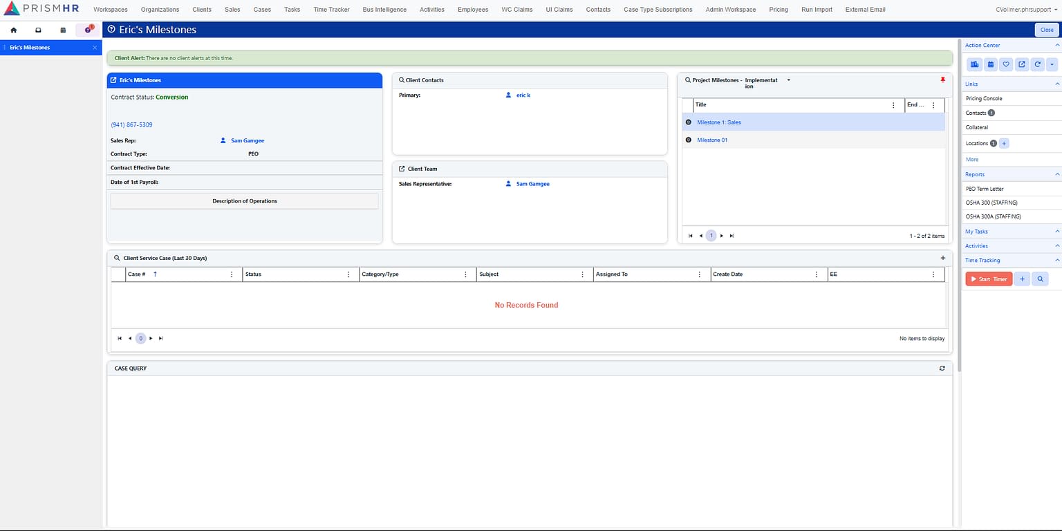 PrismHR ClientSpace - PrismHR