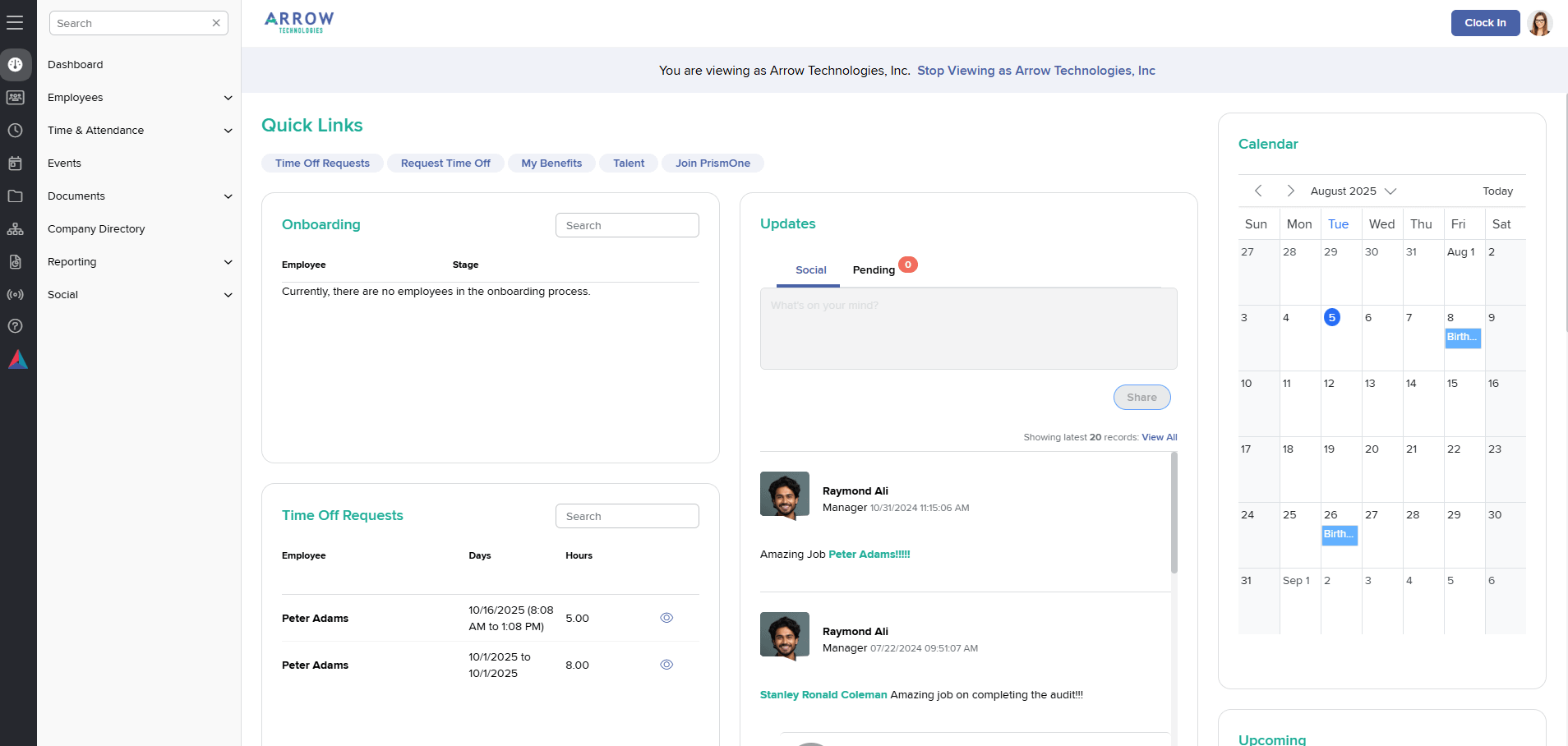 PrismHR Employee Portal - PrismHR